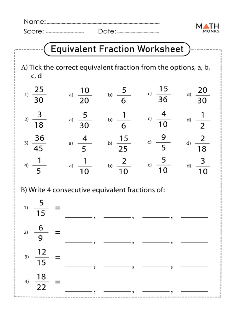 Equivalent-Fractions-Using-Division-Worksheets (1) | PDF