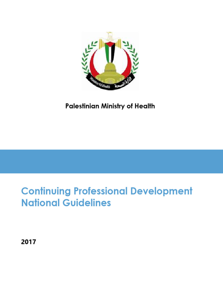 Palestinian CPD National Guidelines 2017 | PDF | Health Professional ...