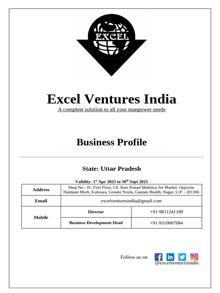 EVI - Business Profile | PDF | Business | Economies