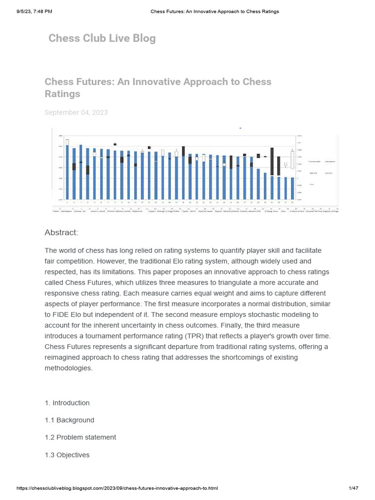 Chess Futures An Innovative Approach To | PDF | Probability ...