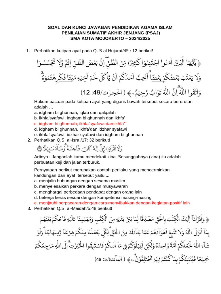 Psaj Paibp Xii TP 2024-2025 | PDF