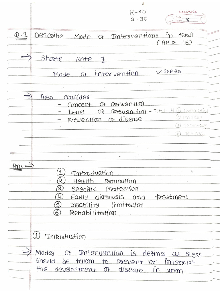 PSM Paper Handwriting Notes | PDF