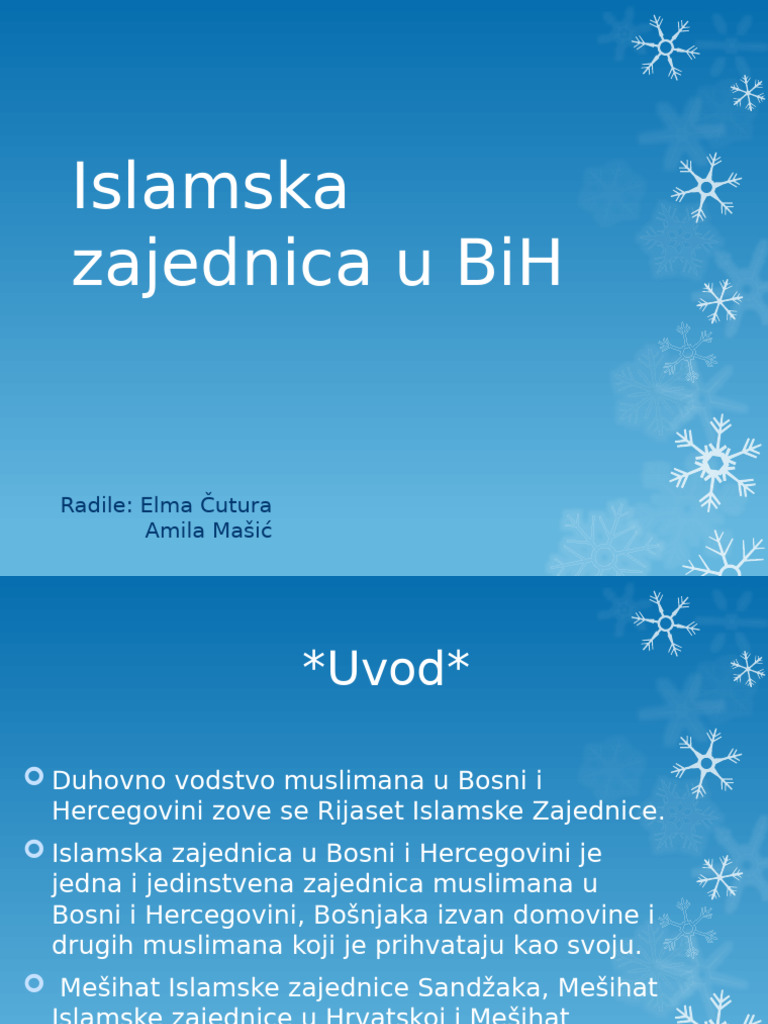 Selma, Islamska Zajednica U BiH | PDF