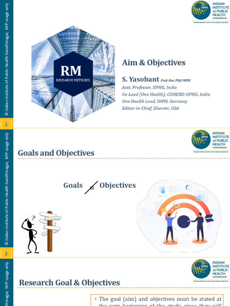 Aim and Objectives - SY | PDF | Hypothesis | Goal