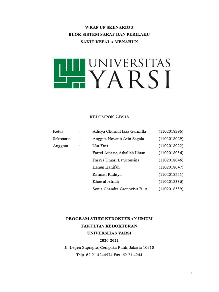 Wrap Up SK3 Sakit Kepala Menahun | PDF