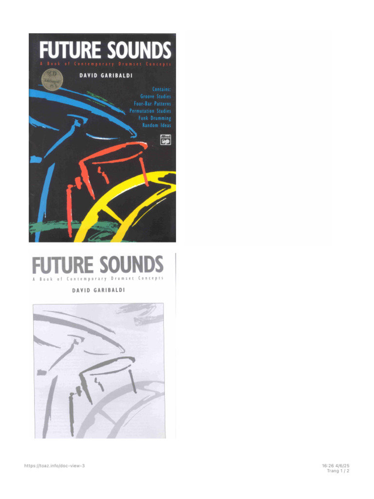 PDF Drum Book - (Drum-Lesson) - David Garibaldi - Future Sounds - TOAZ - Info | PDF