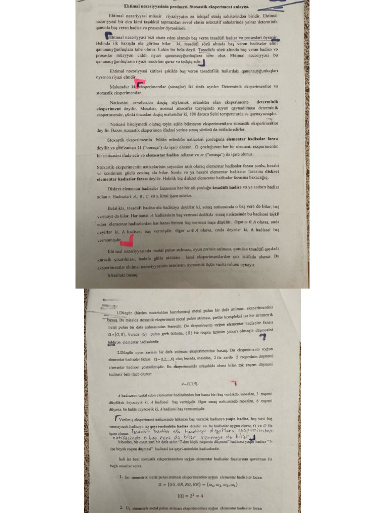 Ehtimal Nezeriyyesi S.T.elesgerova Muh1 | PDF