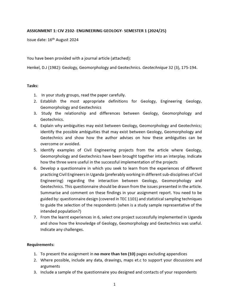 Assignment 1 - CIV 2102 (202425) | PDF | Waves | Sea