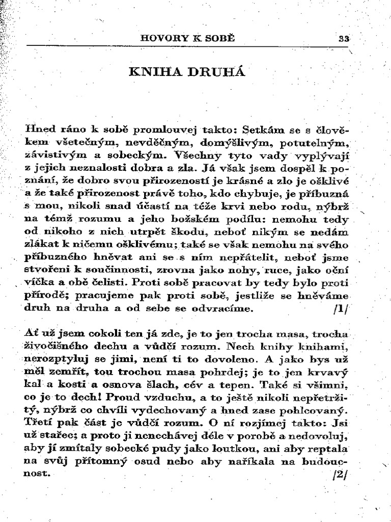 M Aurelius Antoninus Hovory K Sobe II | PDF