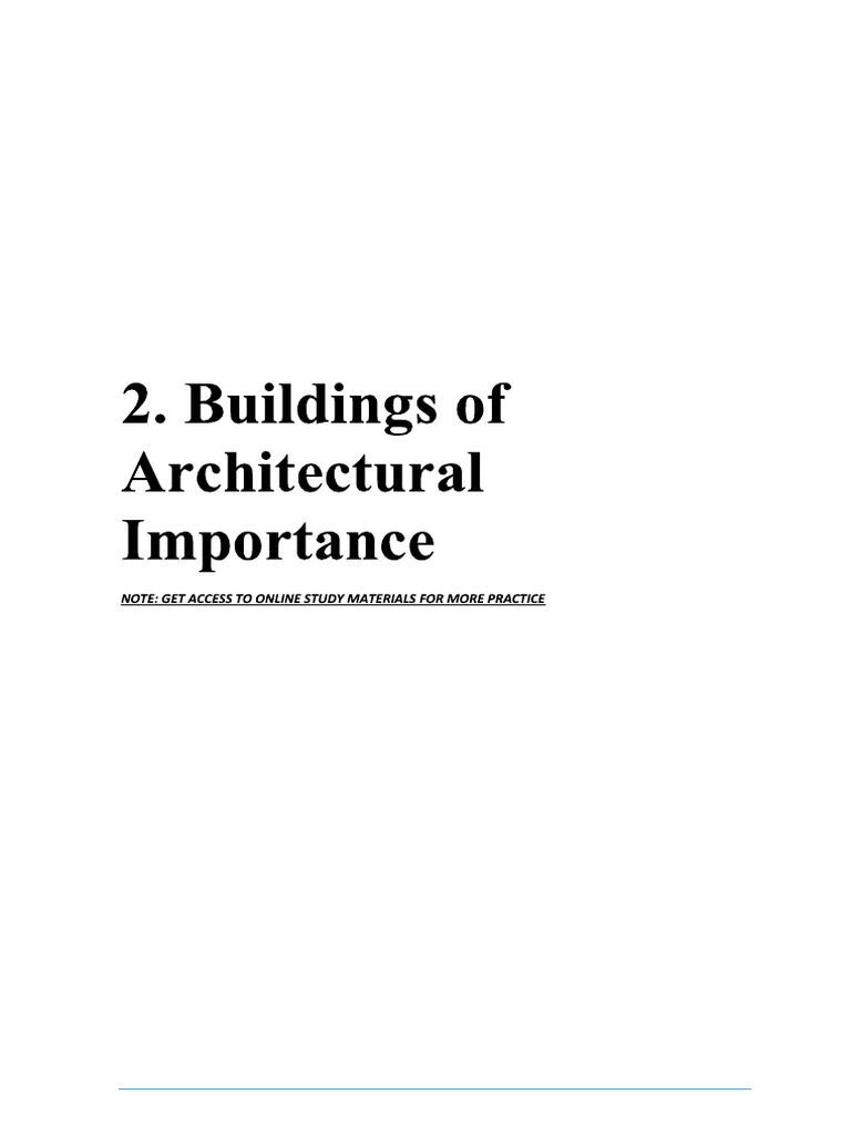 Architectural Buildings | PDF