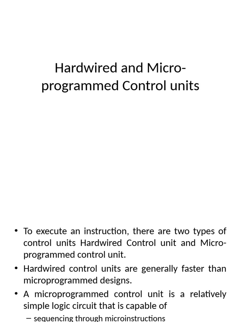 16-ALU - Data Path and Control Unit - Hardwired Control Unit and Micro Programmed Control Unit ...