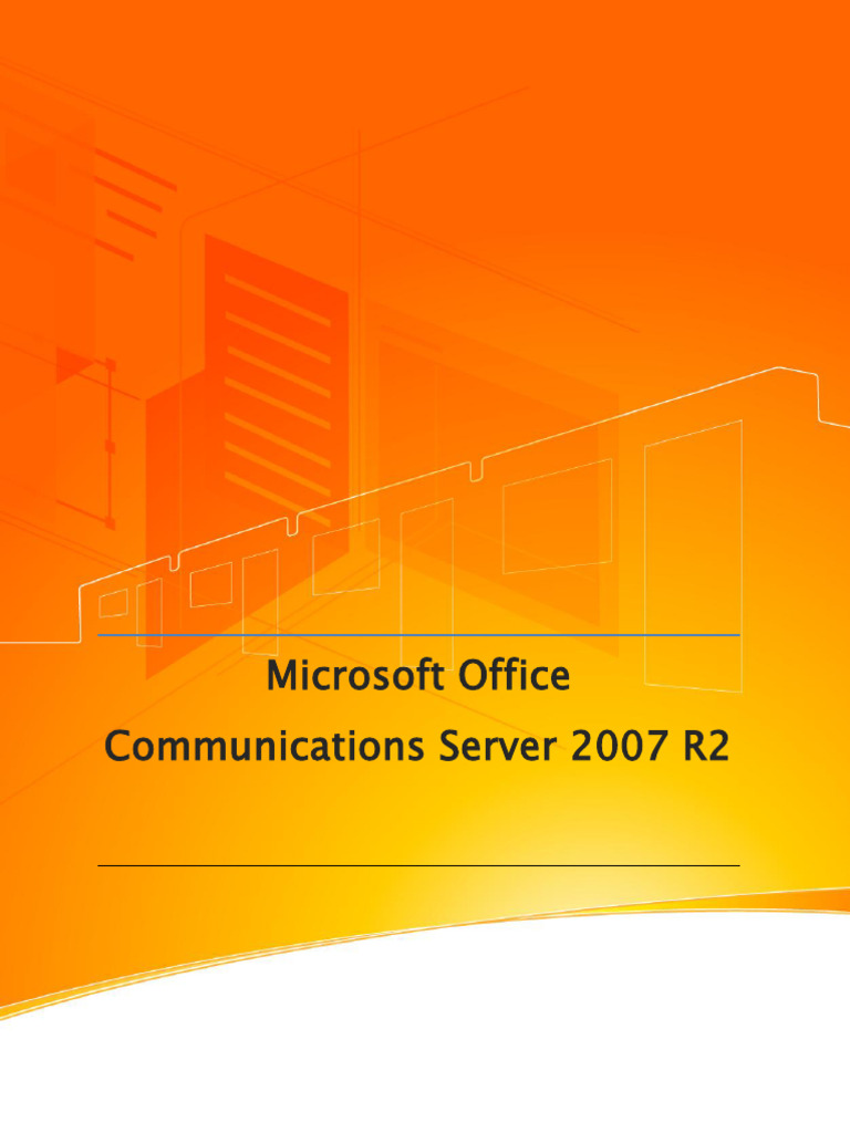 Microsoft Office Communications Server 2007 r2 Overview v20090130 | PDF ...