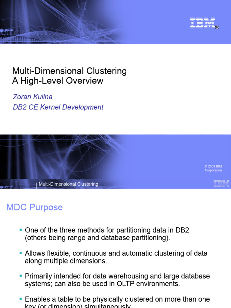 MDC_tables | PDF | Database Index | Ibm Db2