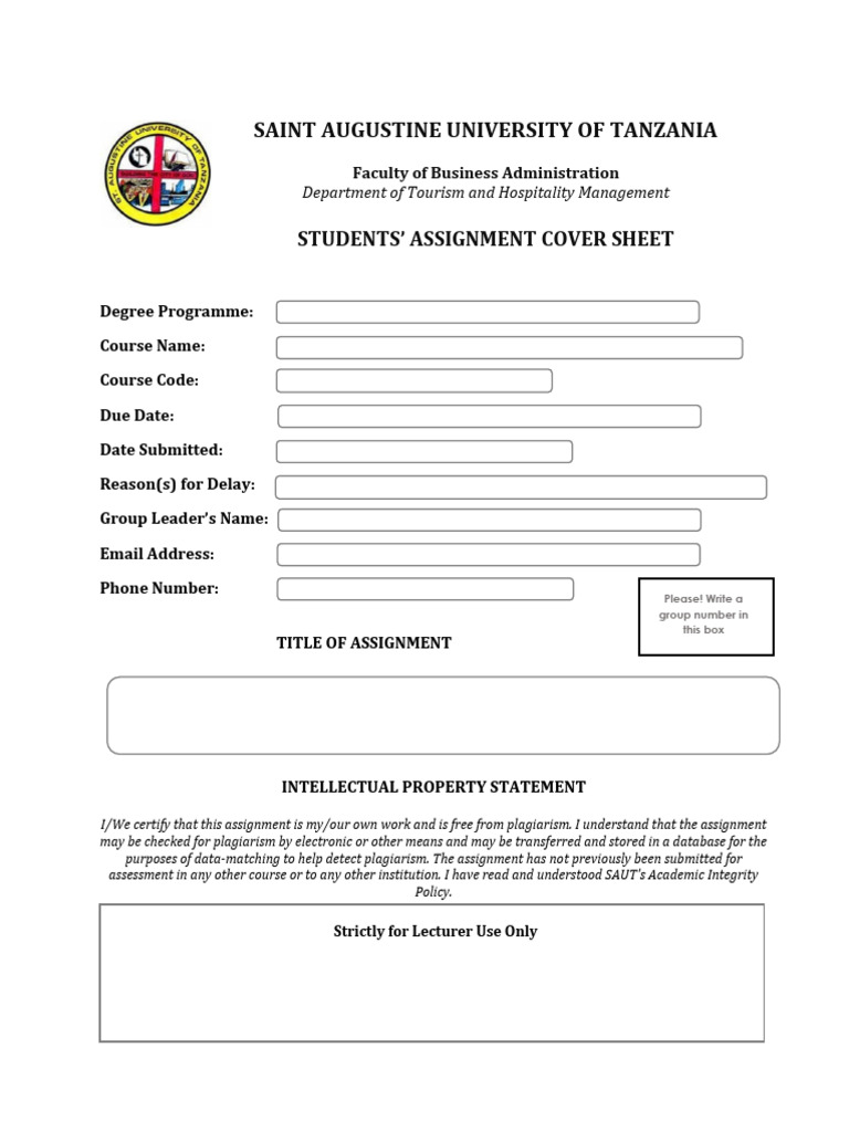 TWL 312 Assignment Cover Sheet | PDF