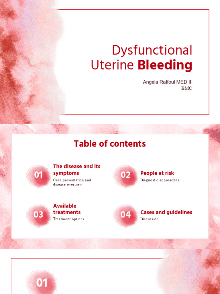 Dysfunctional Uterine Bleeding | PDF | Sexual Anatomy | Clinical Medicine