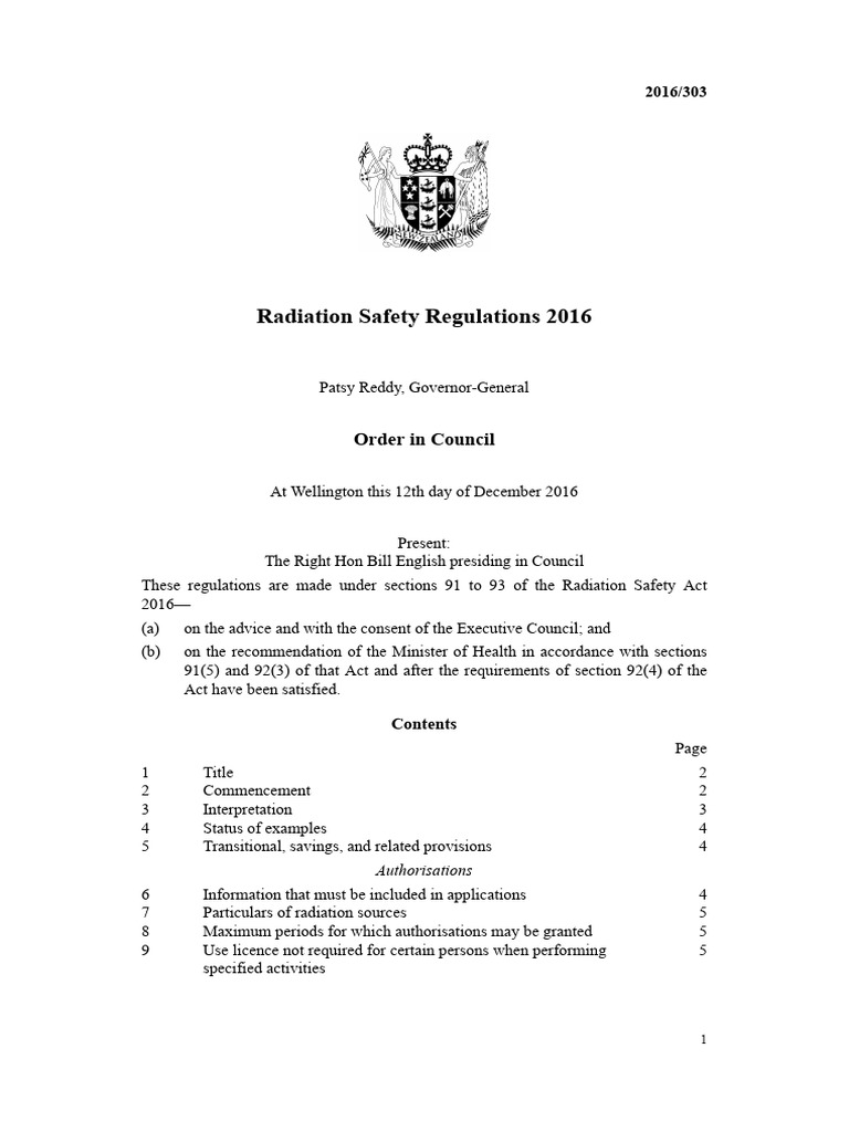 1-Radiation Safety Regulations 2016 | PDF | Dentistry | Health Professional