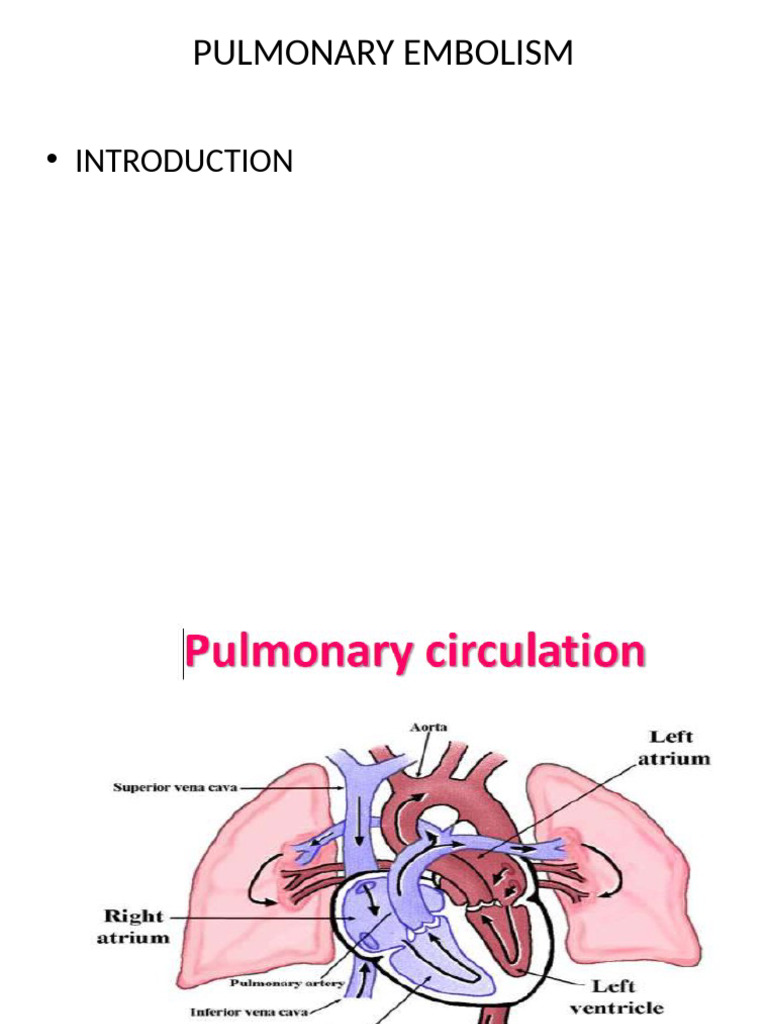 Pulmonary Embolism F | PDF | Embolism | Blood Vessel