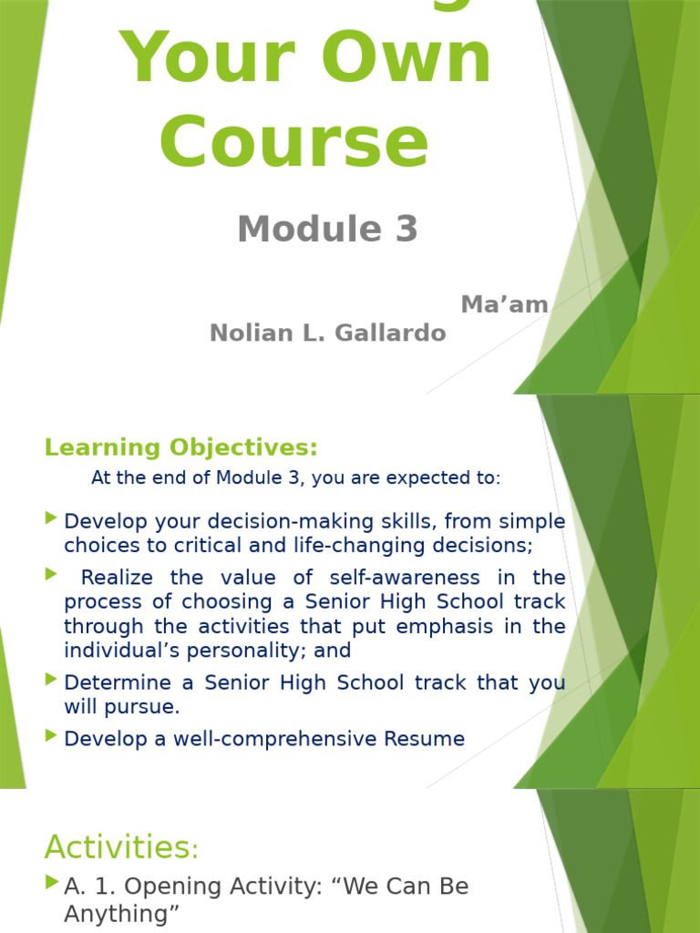 Charting Your Own Course | PDF | Learning | Cognition