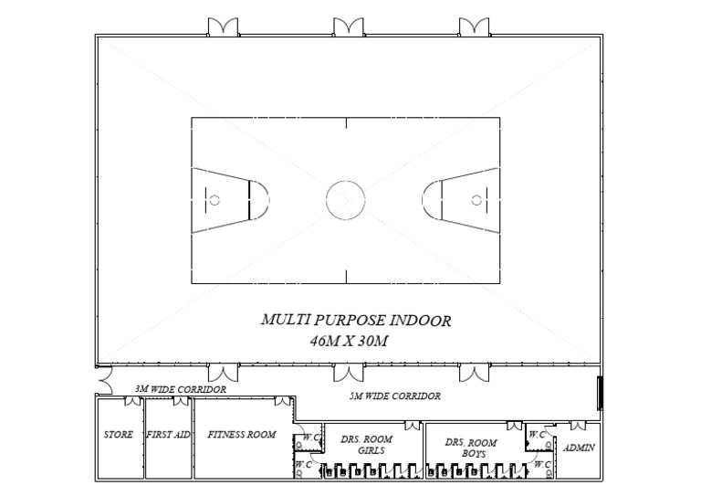 Multi-Purpose Indoor Facility Layout | PDF