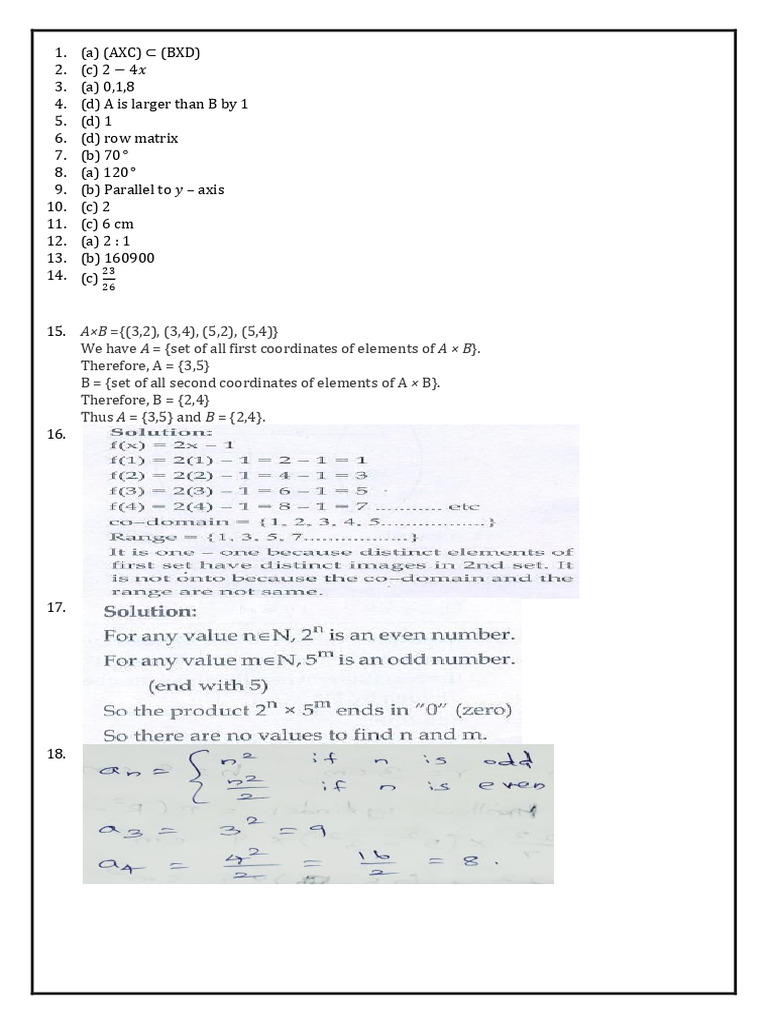 10th Maths Questions With Answer English Medium PDF Download | PDF ...