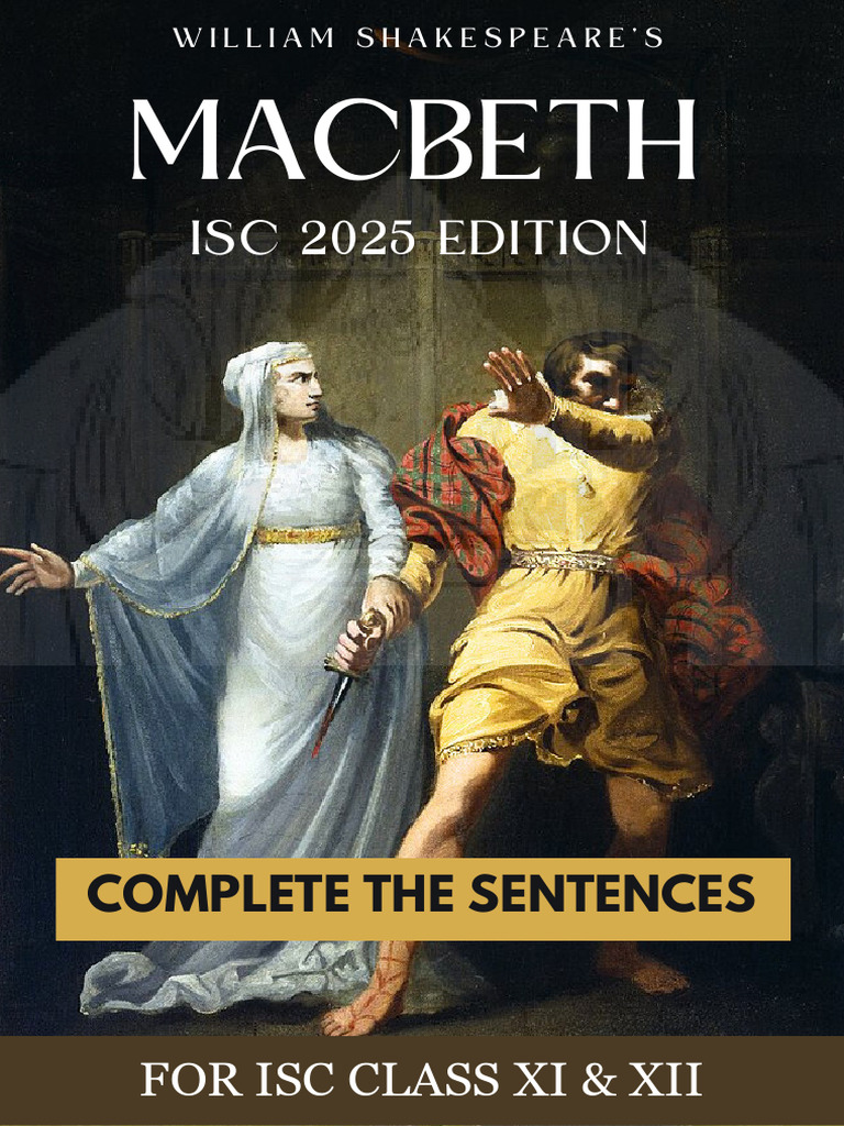 Macbeth Complete The Sentences | PDF | Macbeth | Shakespearean Tragedies