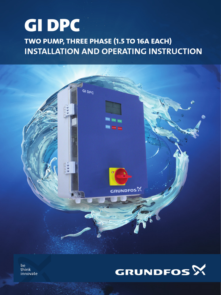GI DPC 3 Phase 2 Pump User Manual V3 | PDF | Pump | Switch