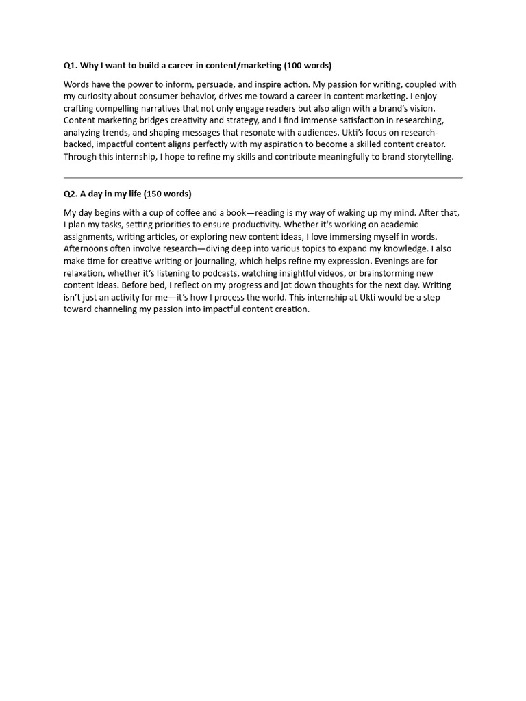 Ukti Cover Letter | PDF