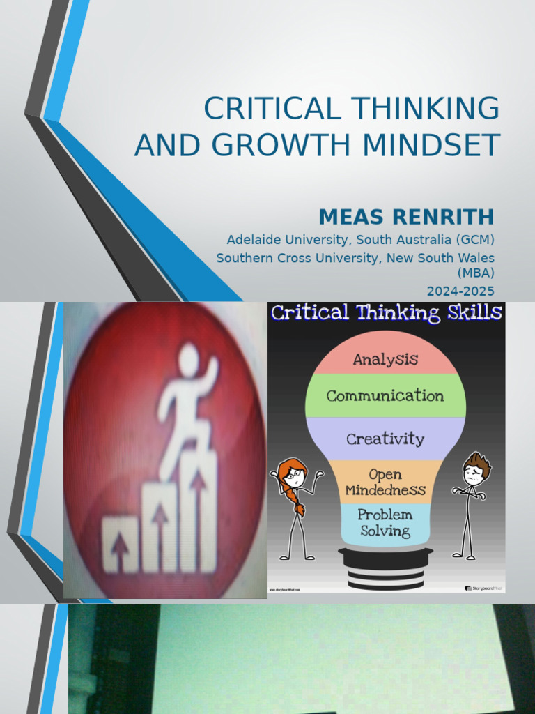 CRITICAL THINKING AND GROWTH MINDSET (5) | PDF | Critical Thinking ...