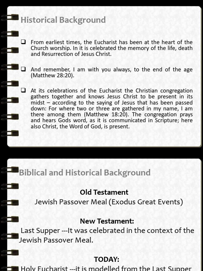 Holy Eucharist | PDF | Eucharist | Last Supper