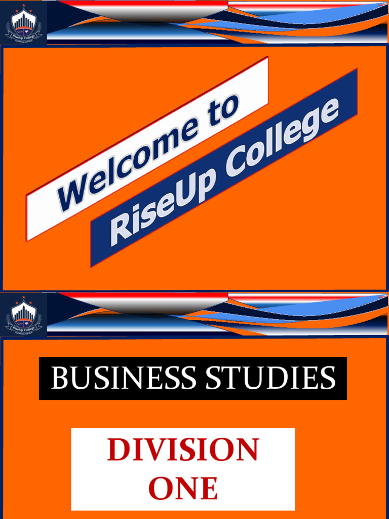 1.business Studies.d1.introduction To Business Studies | PDF