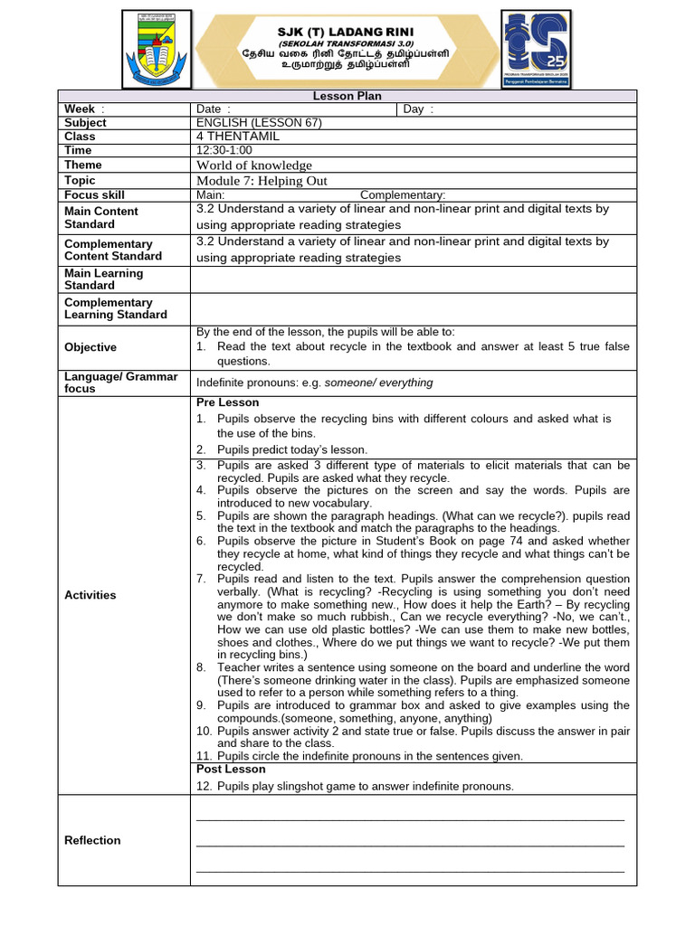 Week 28 Lesson 67 (Reading) 03.10.2024 | PDF | Cognition | Cognitive ...