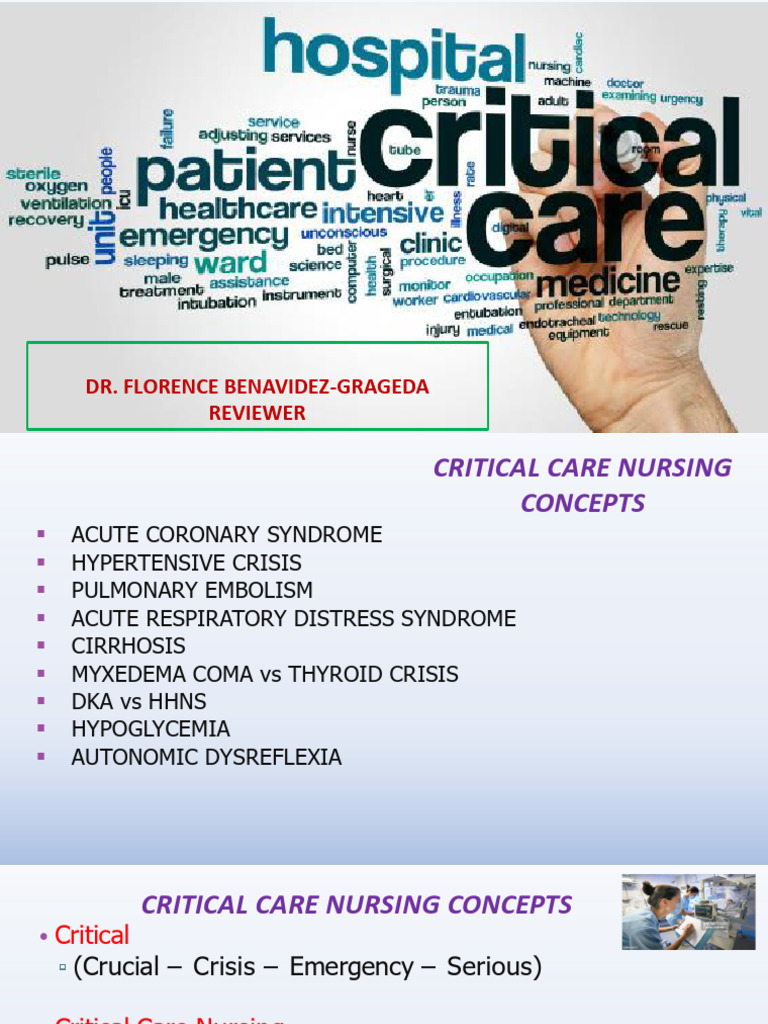 Critical Care Nursing Concepts Overview | PDF | Myocardial Infarction ...