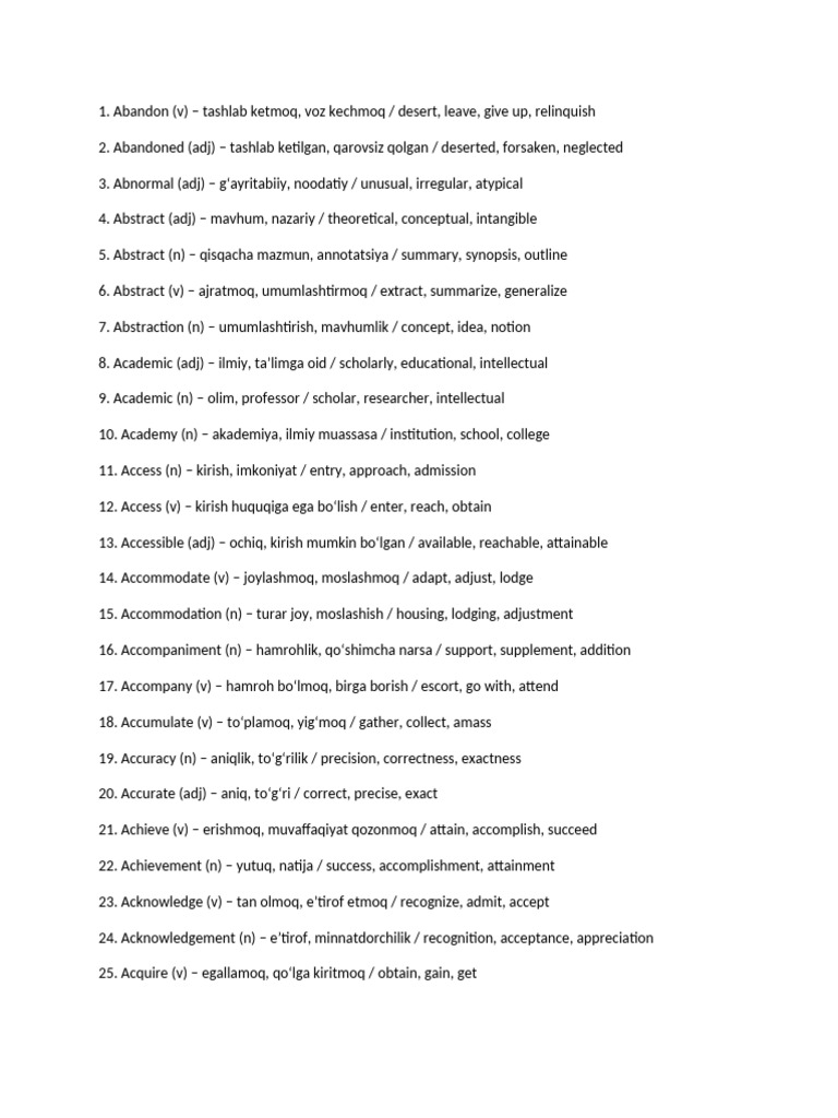Academic Words | PDF | Deductive Reasoning