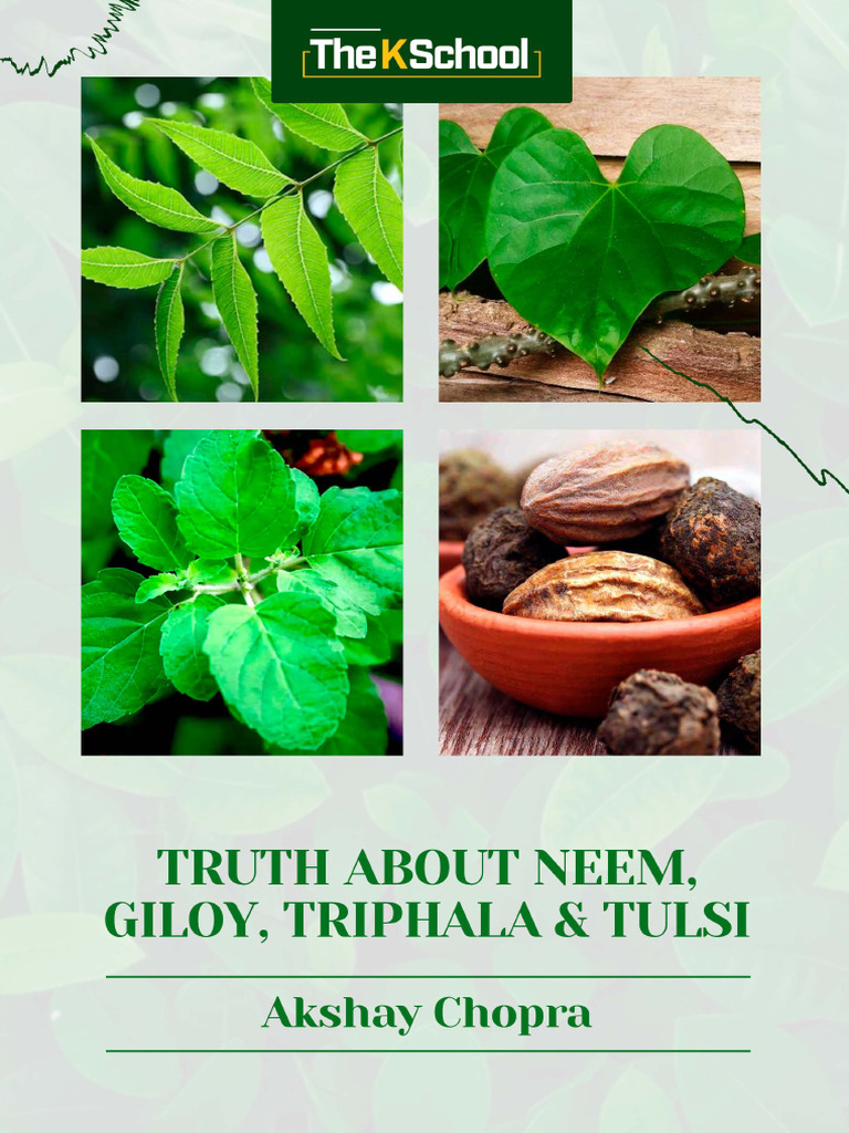 TRUTH ABOUT NEEM GILOY TRIPHALA TULSI PDF Vmkeue | PDF | Antimicrobial | Pesticide