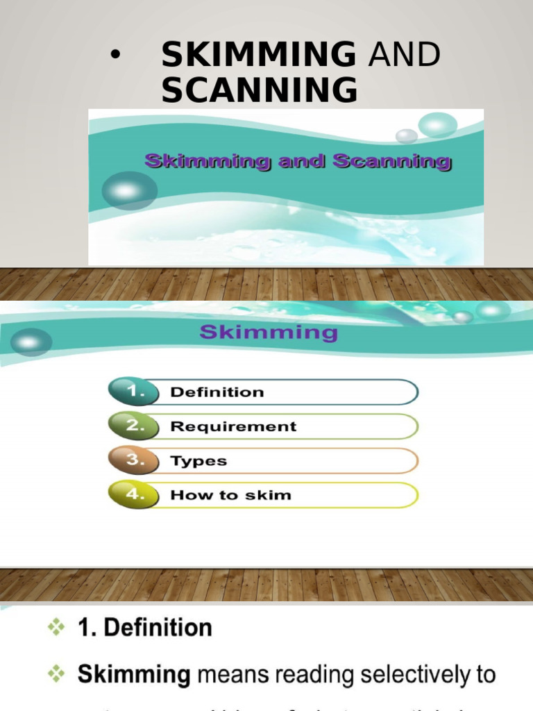 Skimming and Scanning II | PDF