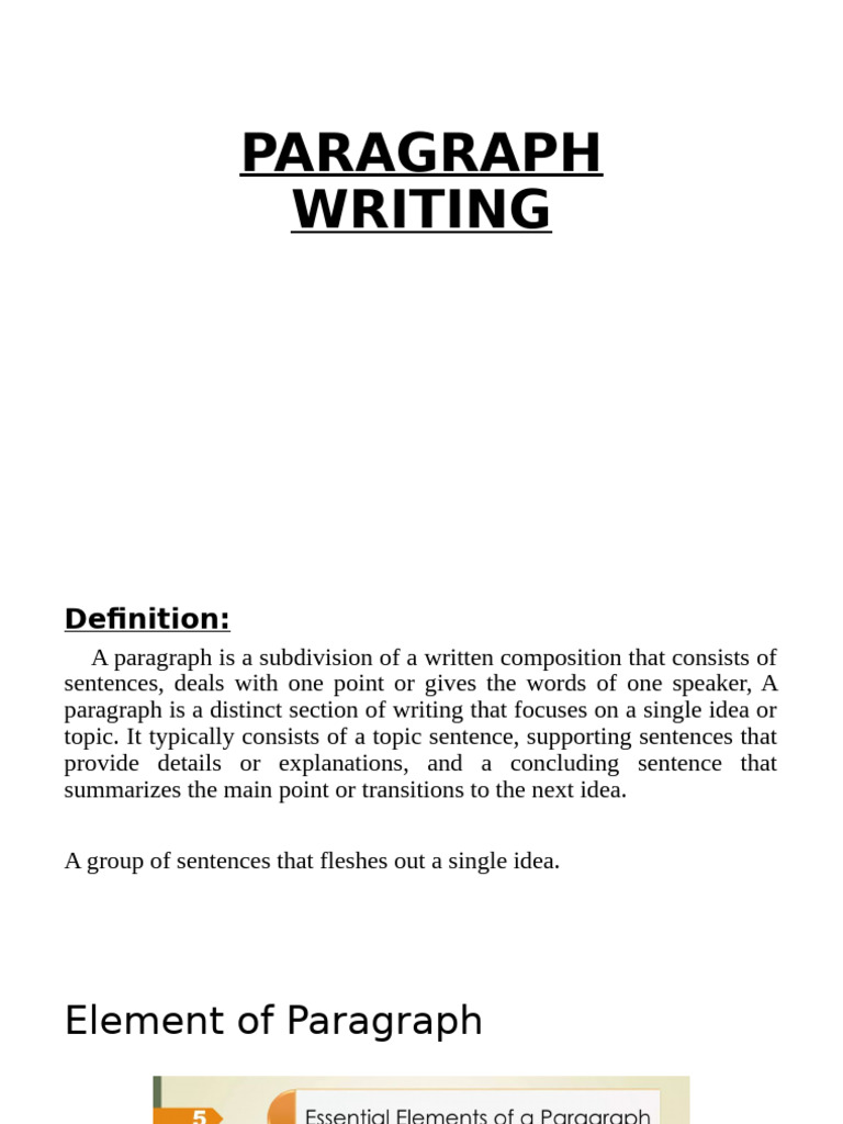 Principles of Effective Paragraph Writing | PDF | Renewable Energy ...