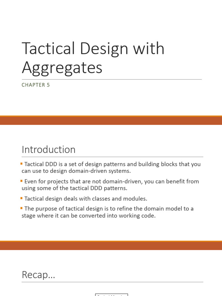Tactical DDD: Aggregates Explained | PDF | Computer Science | Software ...