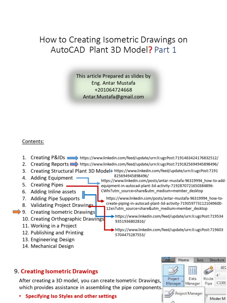 Creating Isometric Drawings in AutoCAD Plant 3D Part 1 | PDF | Pipe ...