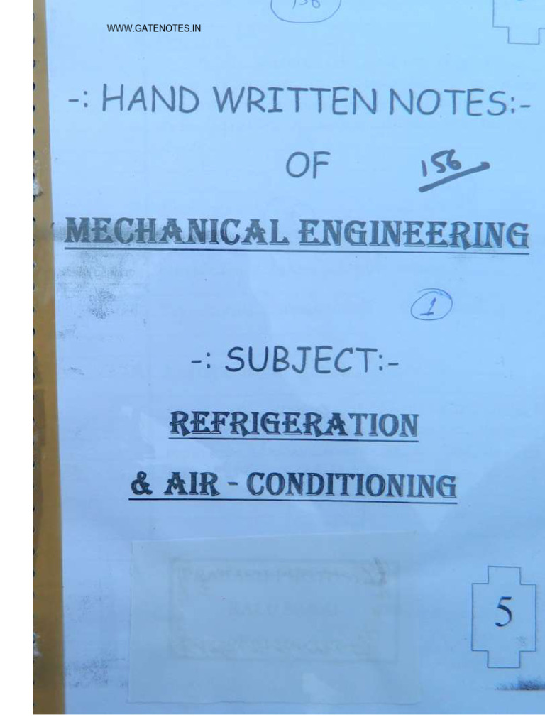 RAC-GATE Mechanical Free Notes | PDF