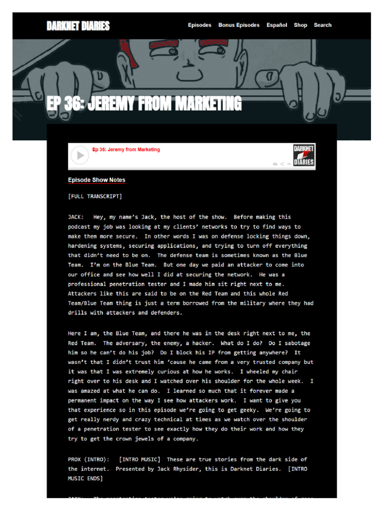 Jeremy From Marketing | PDF