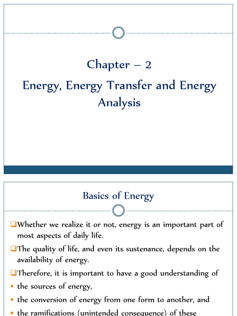 Chapter - 2 Energy, Energy Transfer, Energy Analysis | PDF | Greenhouse Effect | Heat