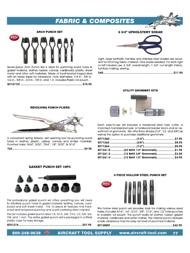 Fabric & Composites Tools | PDF