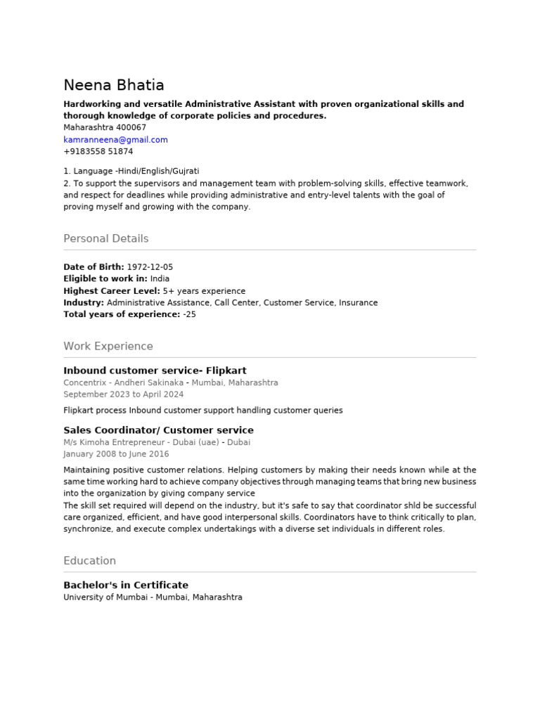 Neena-Bhatia-1 - 1741631190046 - Ms Neena G Bhatia | PDF | Communication | Skill