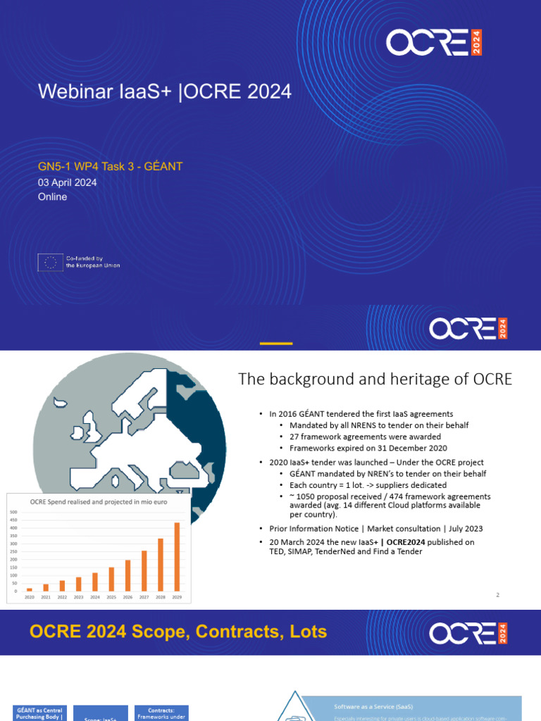 OCRE2024-Webinar April2024 Def | PDF | Procurement