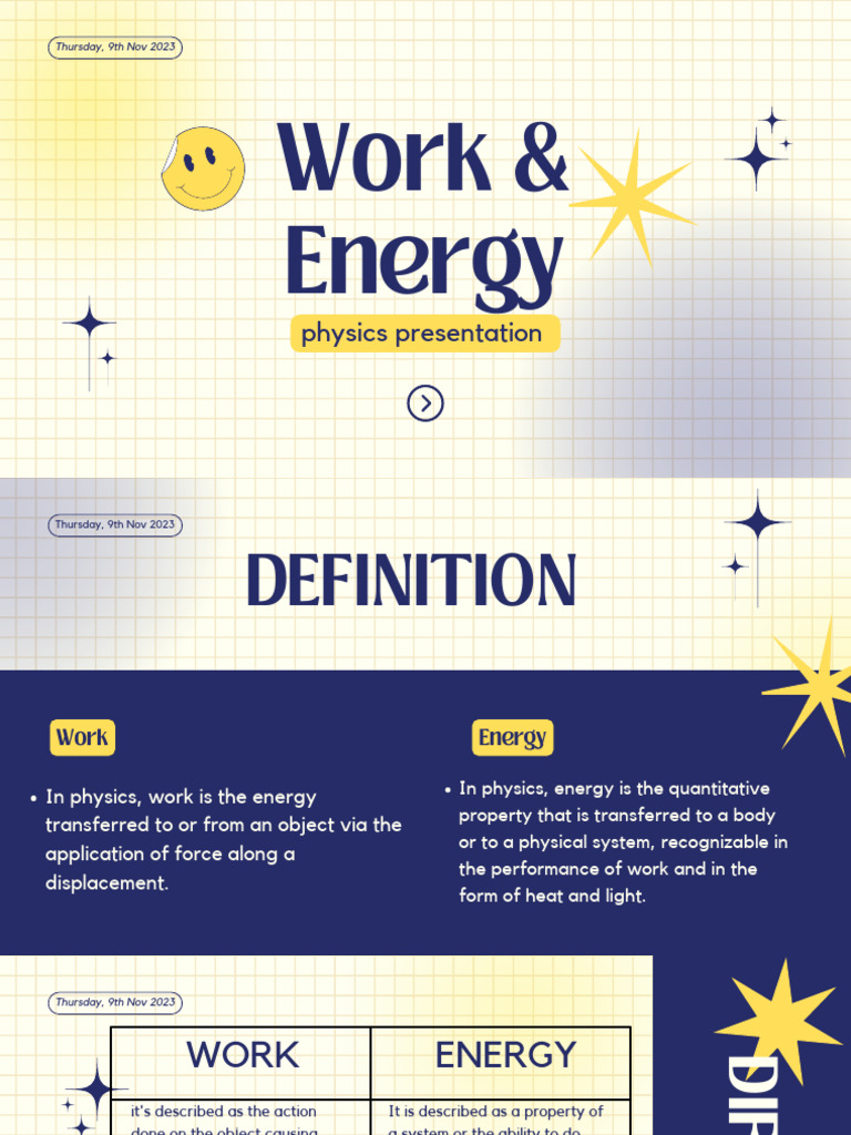 Work and Energy in Physics Explained | PDF | Force | Potential Energy