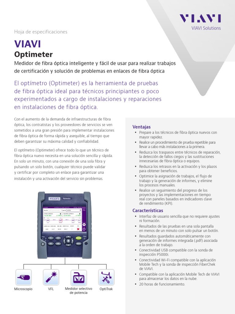 Optimeter | PDF | Óptica | Fibra óptica