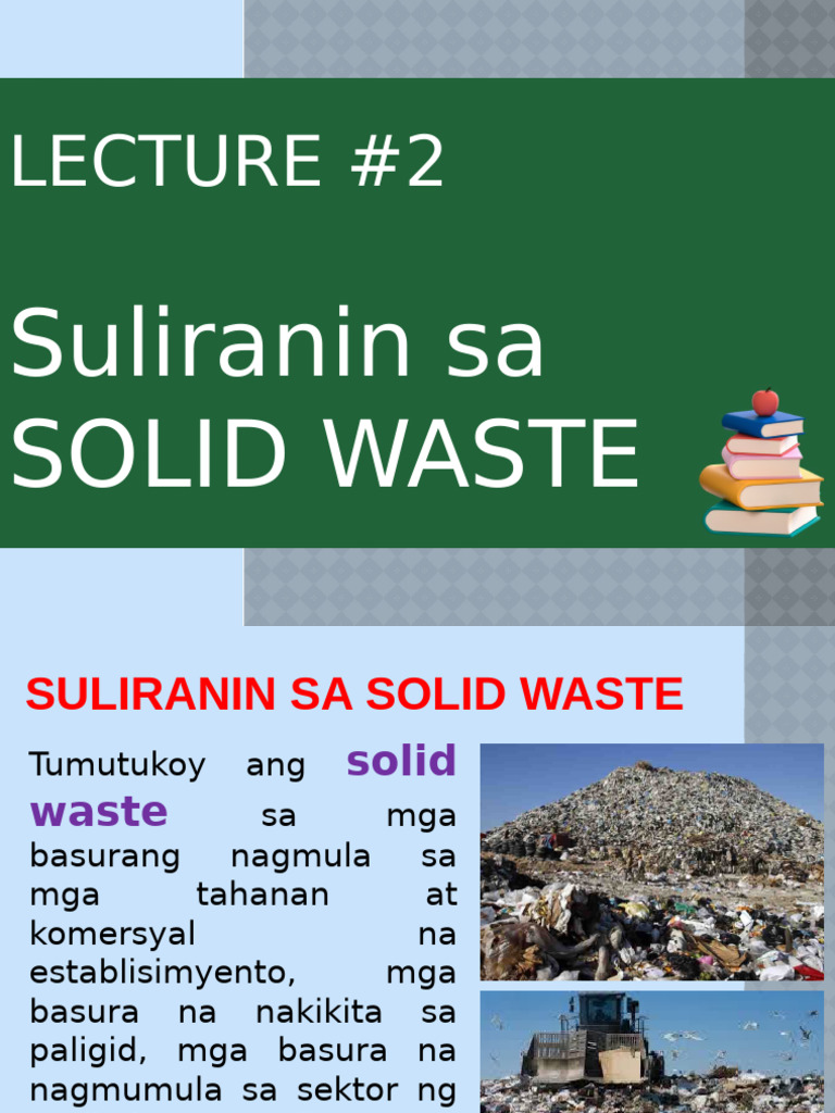 Lecture 2 Solid Waste | PDF