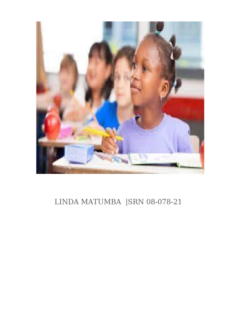 Linda Matumba Ecd Booklet | PDF