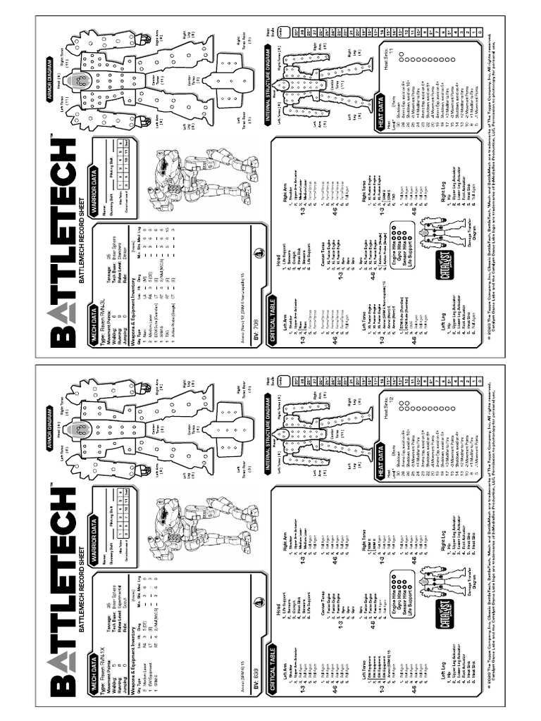 Raven Record Sheet | PDF