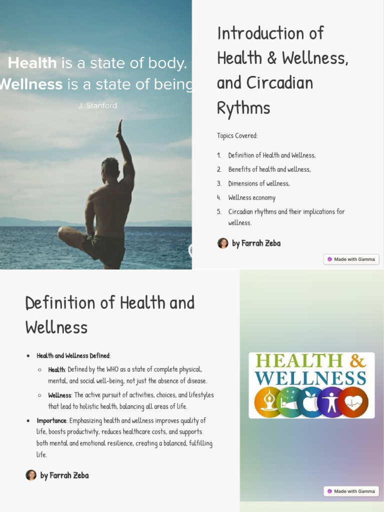 7th Topic Managing Health and Wellness Introduction of Health and ...
